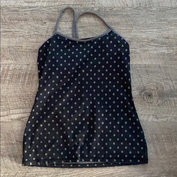 lululemon athletica | Tops | Lululemon Power Y Tank Gray And Black ...